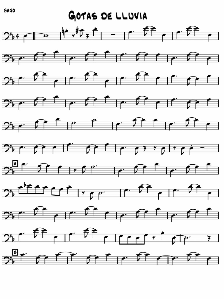Gotas de Lluvia Bajo | PDF