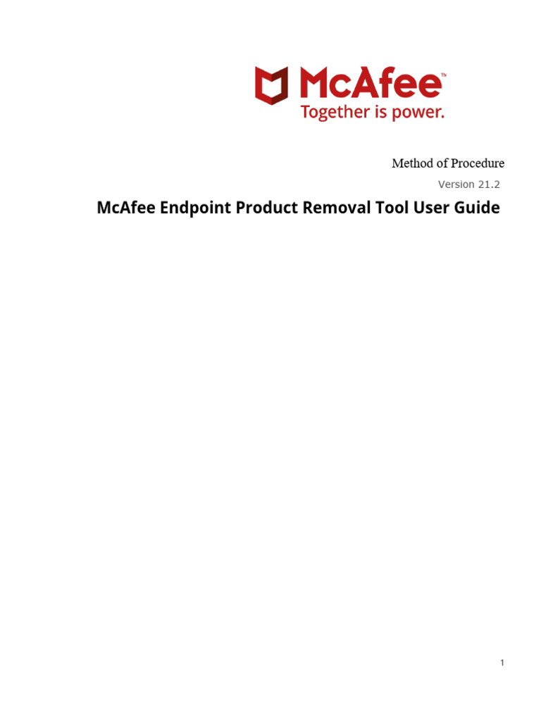 Endpoint Product Removal User Guide Version 21.2 | PDF | Command Line ...