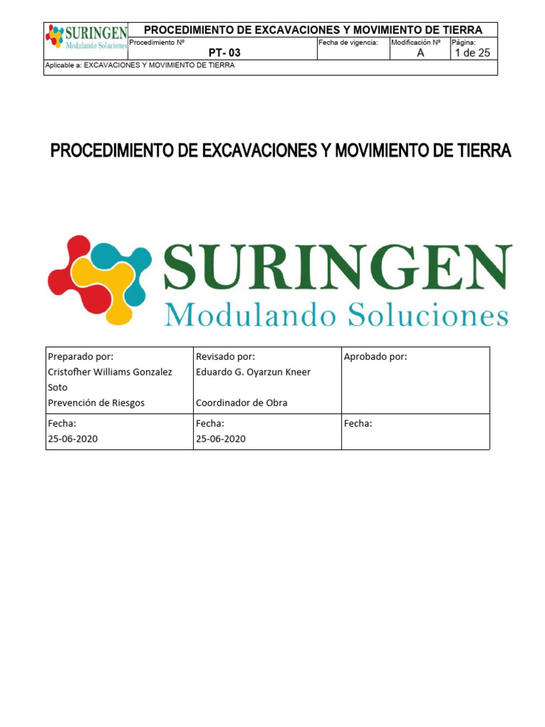 Excavaciones y Movimiento de Tierra | PDF | Residuos | Topografía