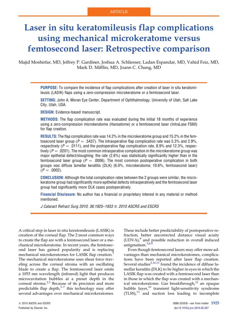 Lasik Flap Complications | PDF