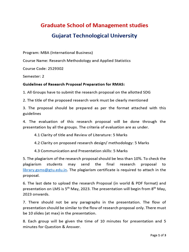 Research Proposal Guidelines Format | PDF | Methodology | Statistics