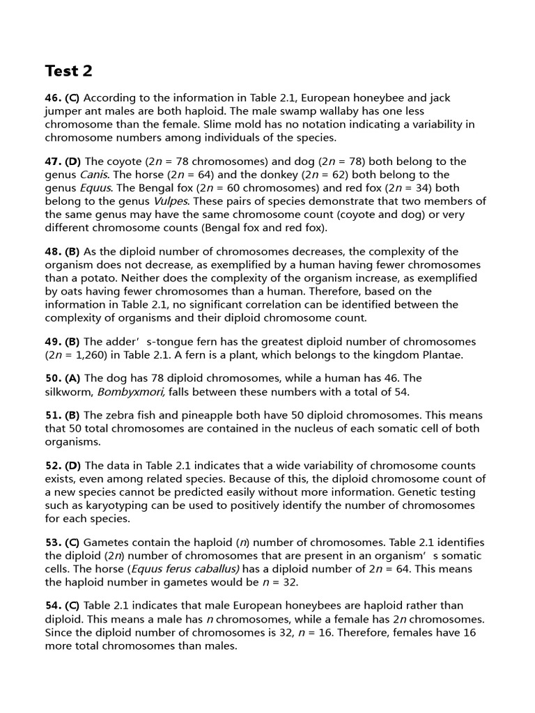 Chromosome Counts and Organism Complexity | PDF | Ploidy | Biology