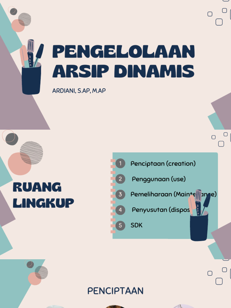 Pengelolaan Arsip Dinamis | PDF | Seni
