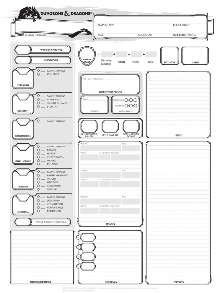 Character Sheet | PDF