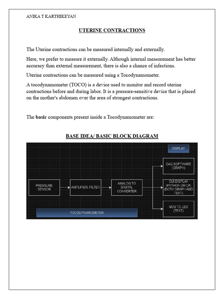 Uterine Contractions | PDF