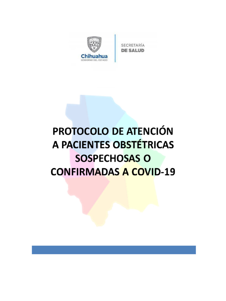 Protocolo Estatal de Atención Paciente Obstetrico y Covid | PDF | Parto ...