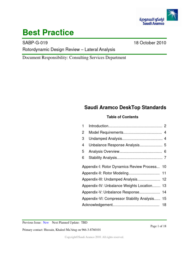 Sabp G 019 | PDF | Bearing (Mechanical) | Turbomachinery