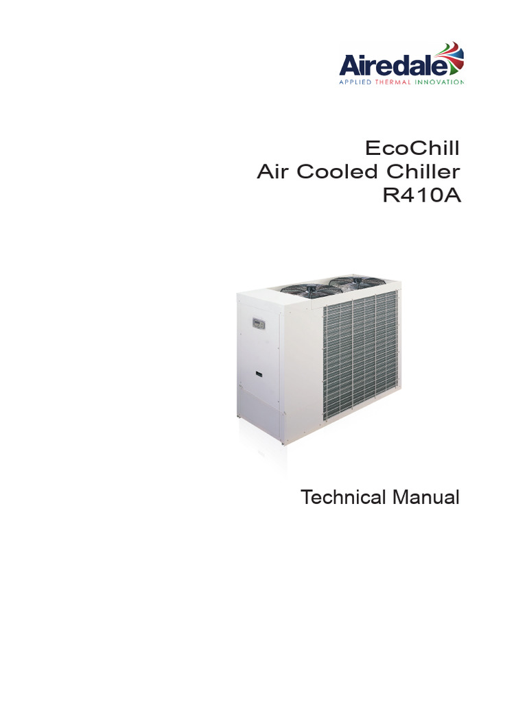 EcoChill 6 46kW Chillers Technical Manual | PDF | Heat Pump | Pump