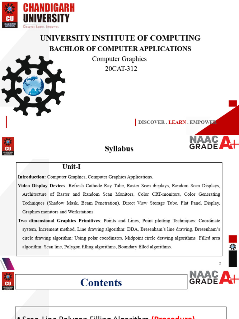 Computer Graphics for BCA Students | PDF | Vertex (Geometry) | Computer ...