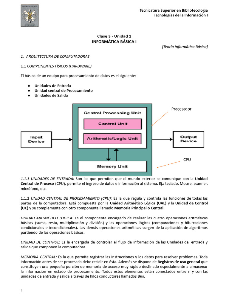 Clase 3 U1 Informatica Basica - Docx 1 | PDF | Almacenamiento de datos ...