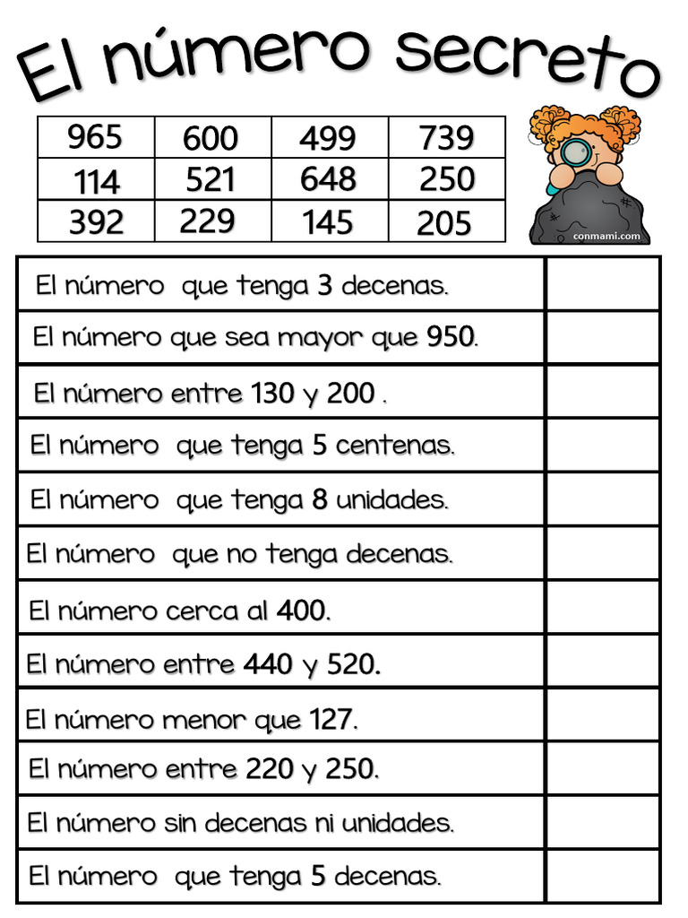 Números sin decenas y sus secretos | PDF