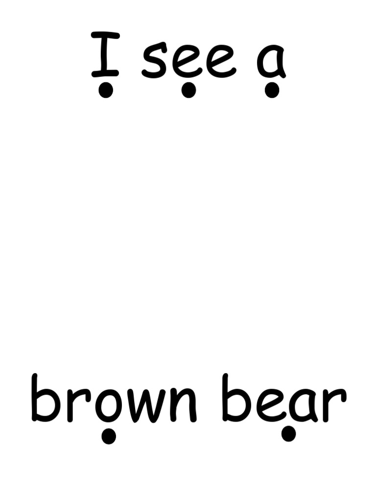 Bear Brown BIG Emergent Reader | PDF