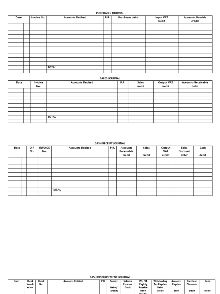 Merchandising Business Blank Form | PDF | Debits And Credits | Expense
