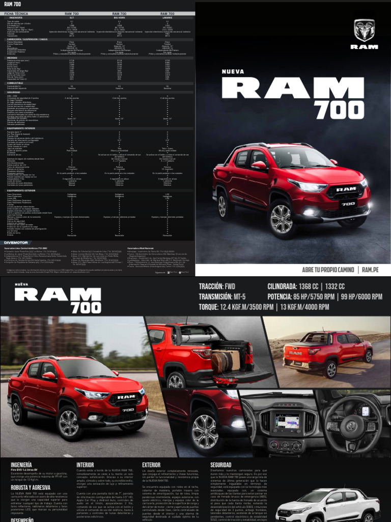 Ram 700 - 202302 | PDF | Eje | Direccion