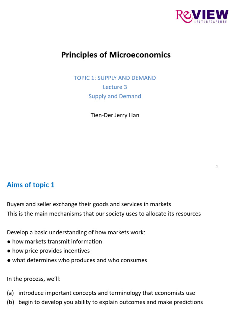 L3 Supply and Demand | PDF | Demand | Supply (Economics)