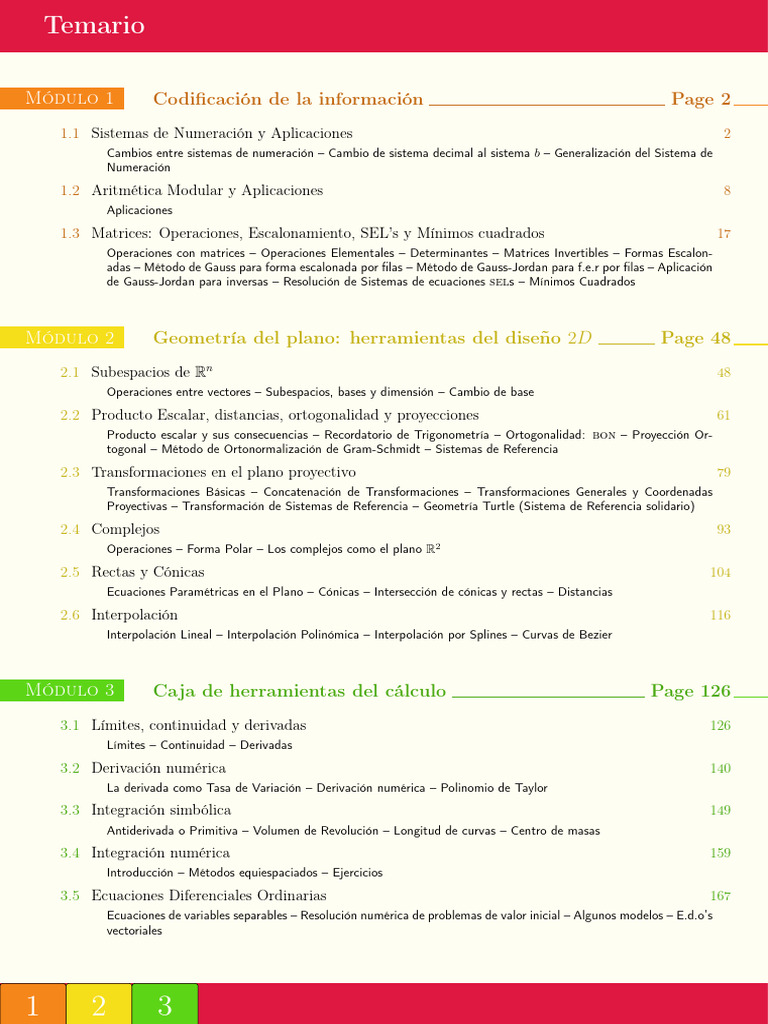Temario Modulos1-2 | PDF | Color | Aritmética