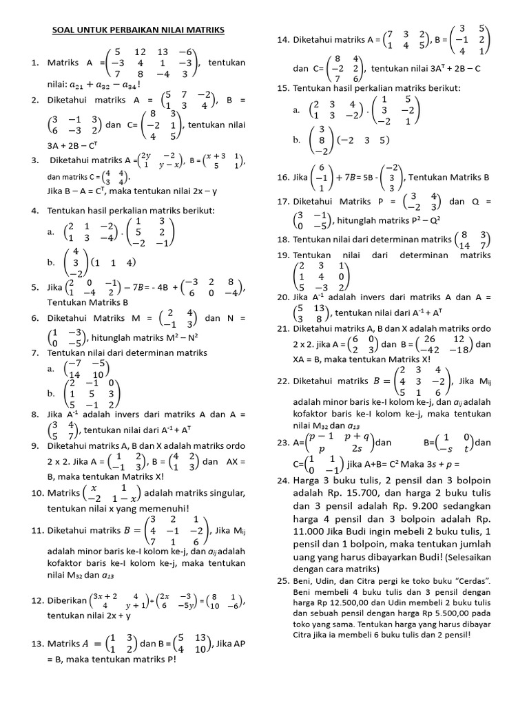 Matriks | PDF