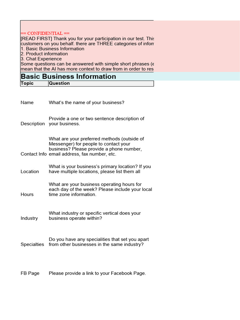 Business Onboarding Questionnaire | PDF | Inventory | Brand
