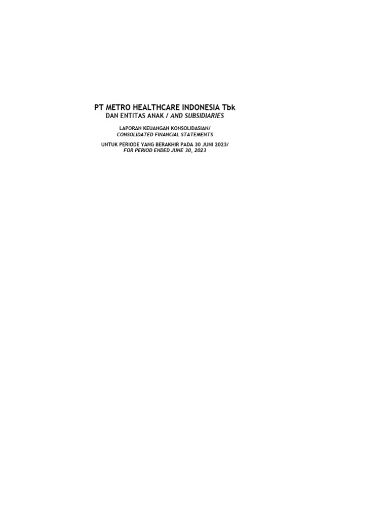 Consolidated Financial Statements Jun 30 2023 | PDF | Equity (Finance) | Income