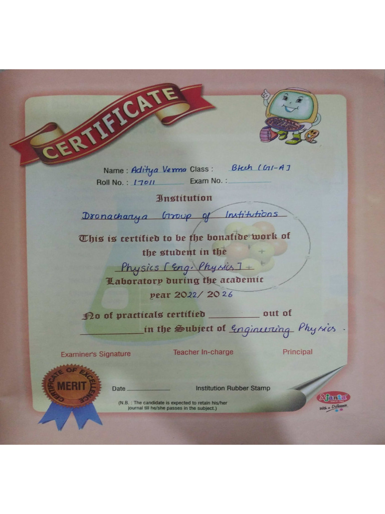 Physics Practical File | PDF