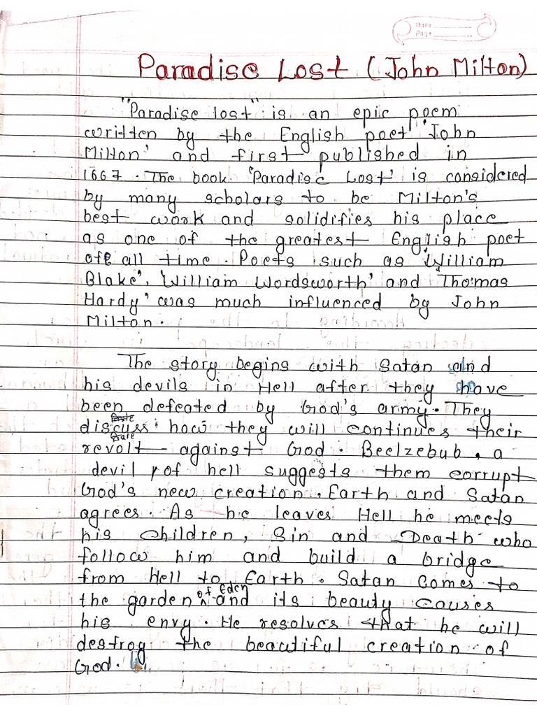 Paradise Lost by John Milton | PDF