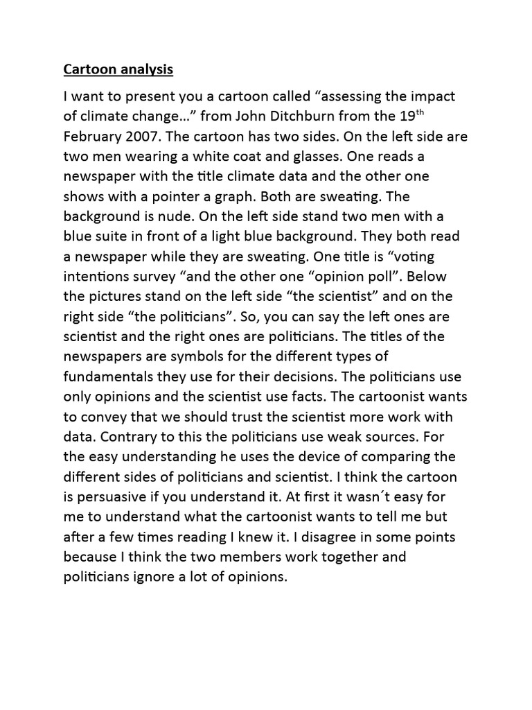 Cartoon Analysis | PDF