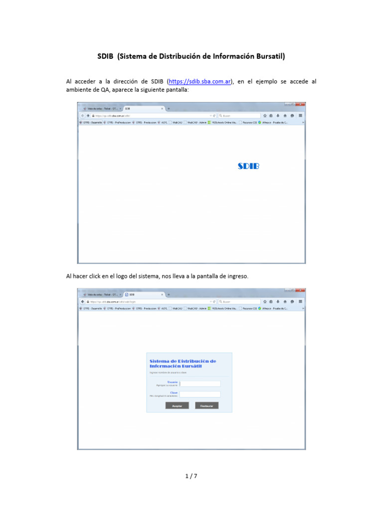 Guía de Uso del SDIB Bursátil | PDF | Negocios | Juegos y actividades