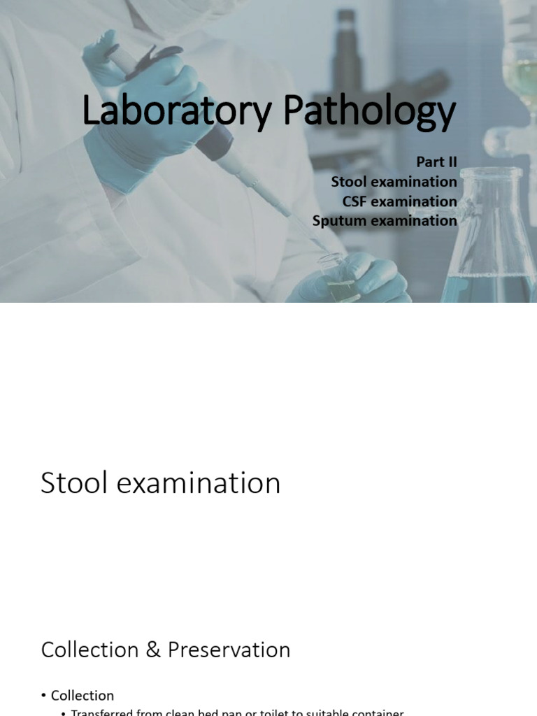 Laboratory Pathology Part 2 | PDF | Meningitis | Human Feces