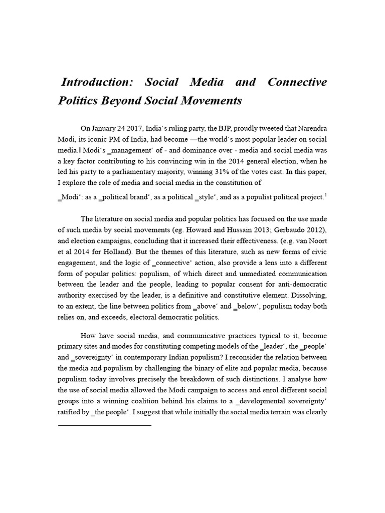 Narendra Modi | PDF | Narendra Modi | Populism