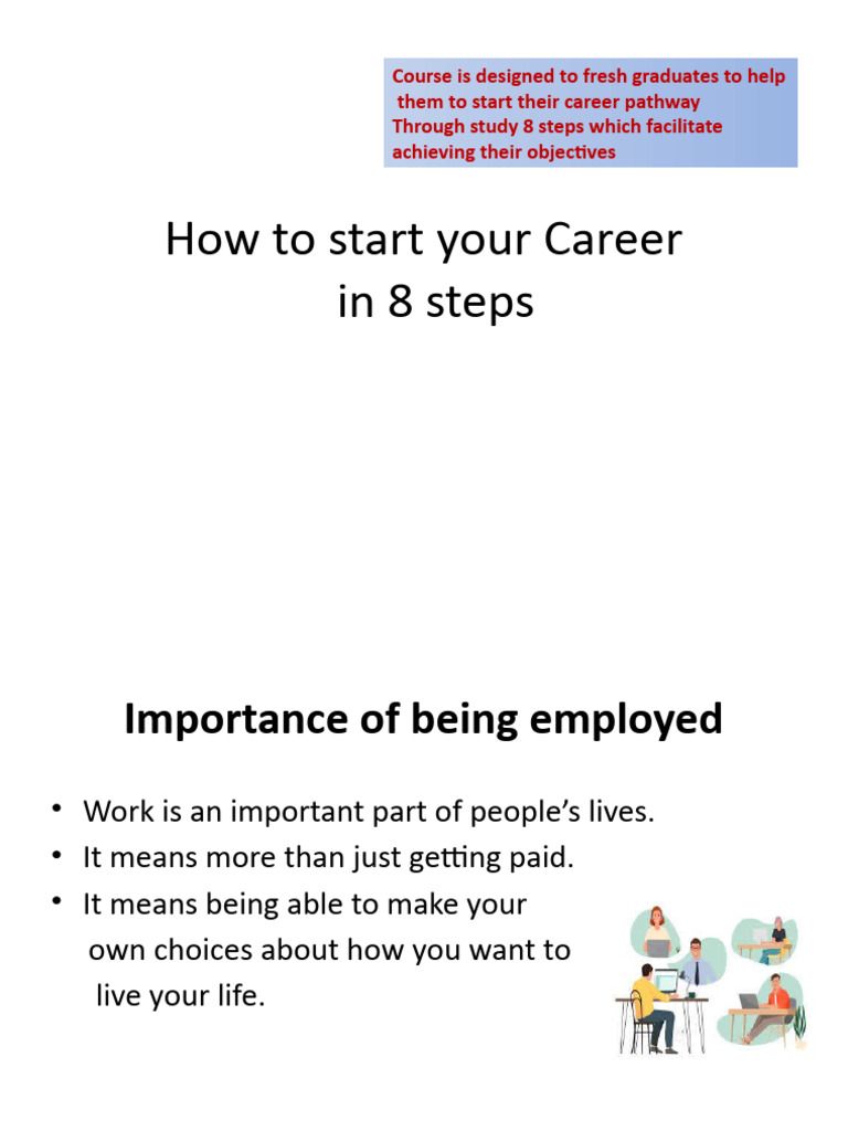 How To Start Your Career | PDF