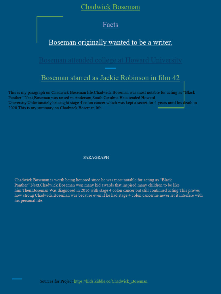 Chadwick Boseman | PDF