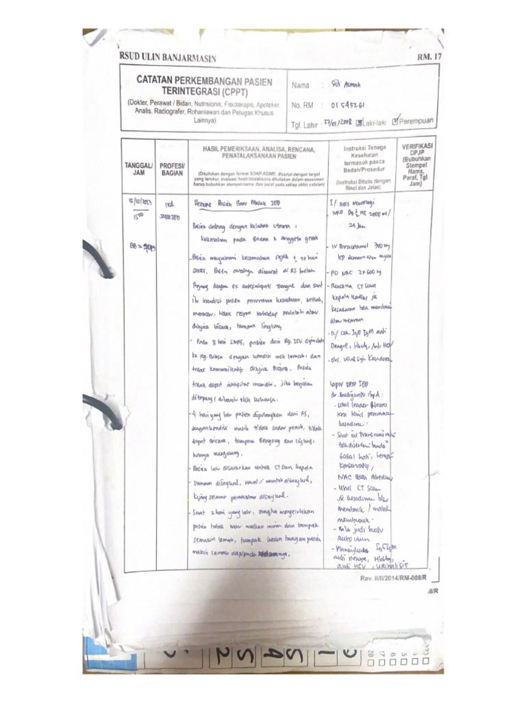CPPT Siti Asmah 1 | PDF