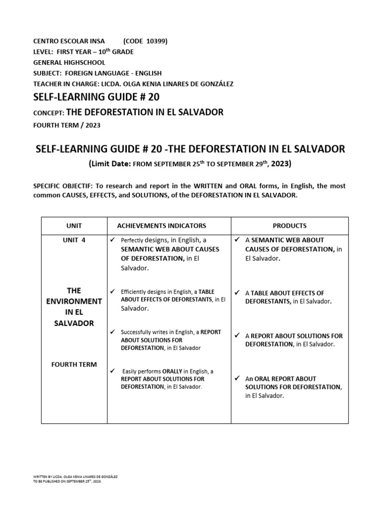 English Guide: Deforestation Solutions | PDF