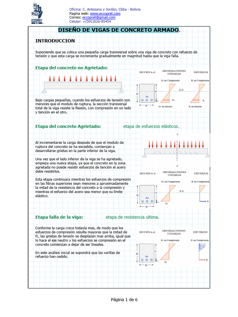 Diseño de Viga | PDF | Viga (Estructura) | Hormigón