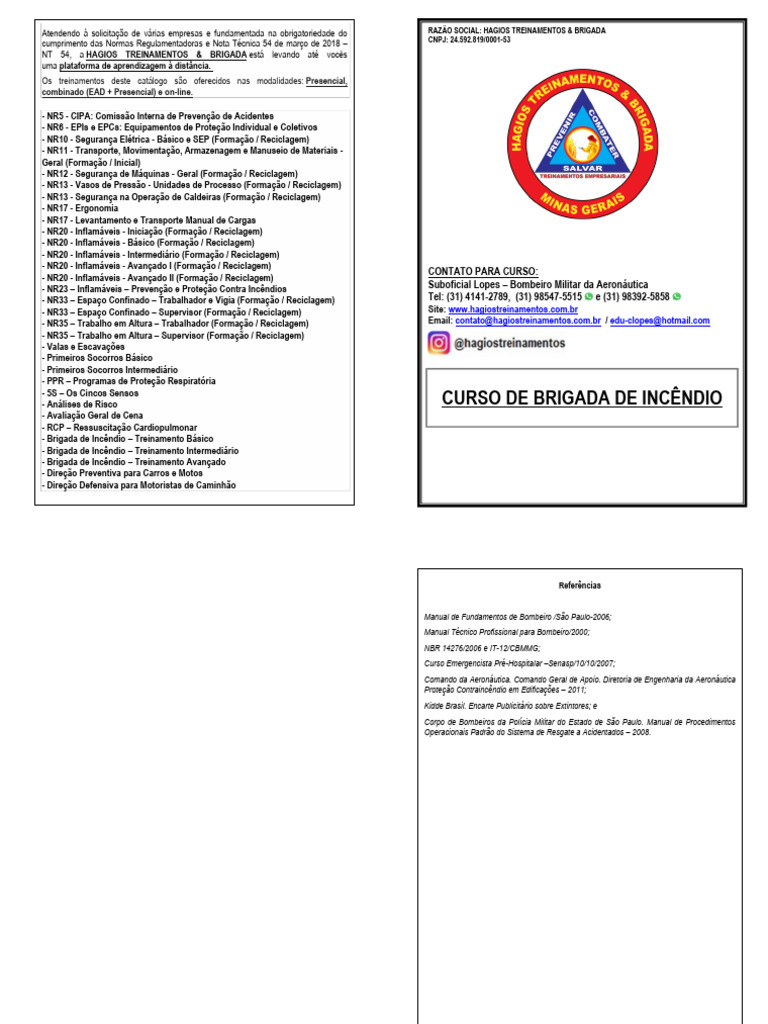 Apostila Brigada de Incêndio | PDF | Combustão | Calor