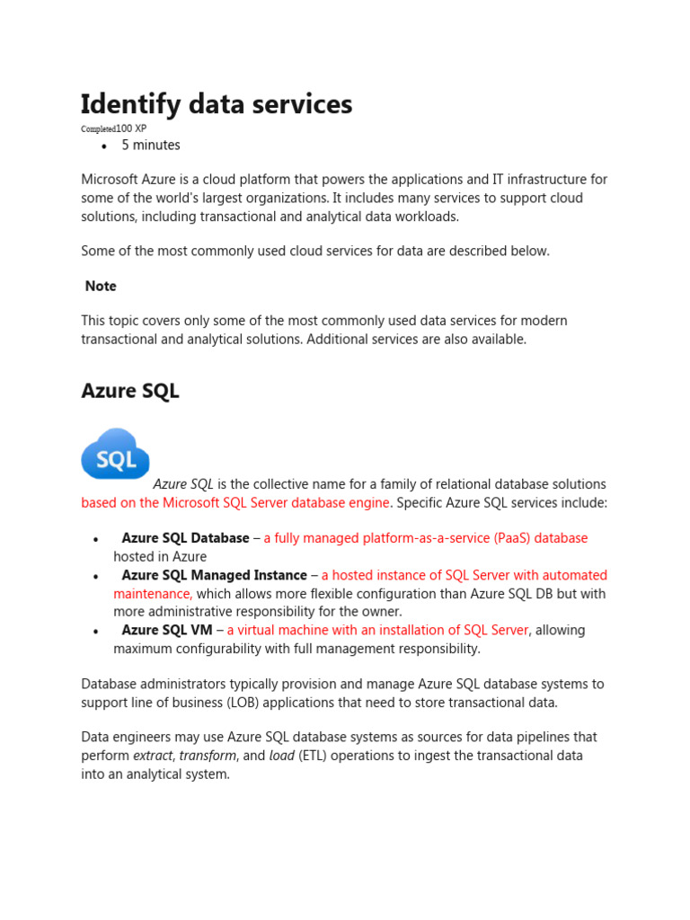 Identify Data Services | PDF