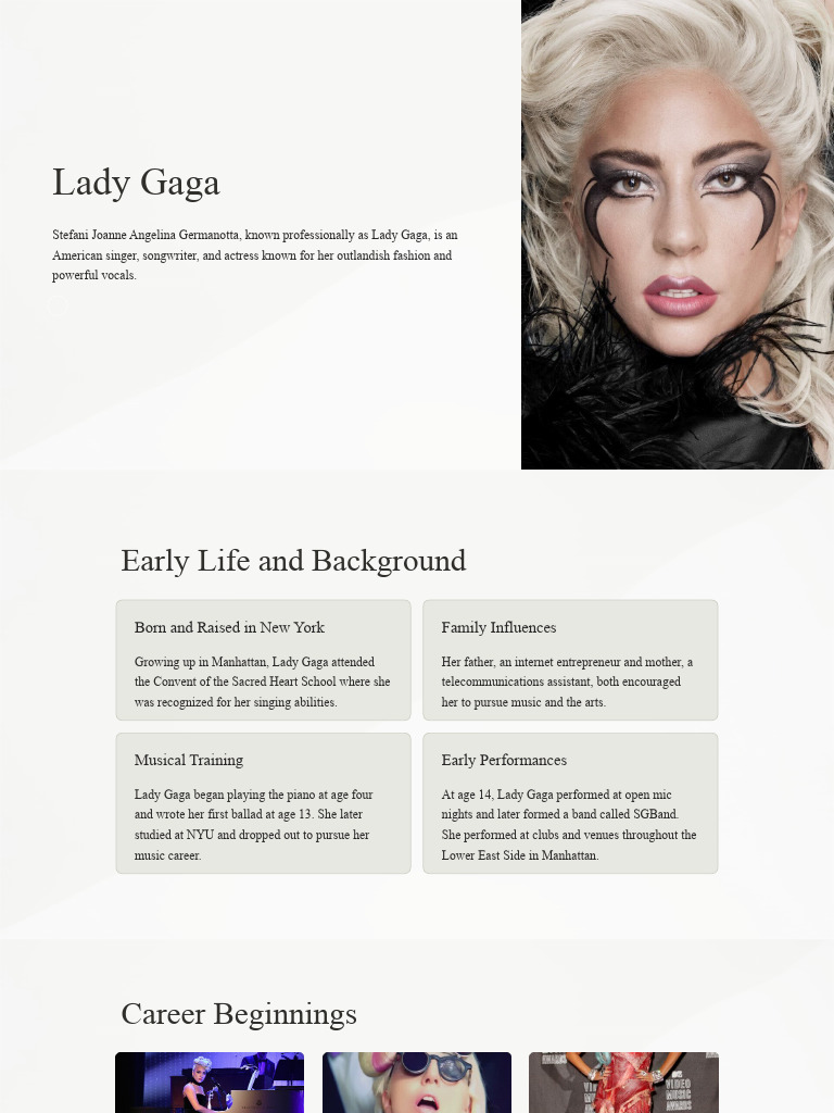 Lady Gaga | PDF | Lady Gaga