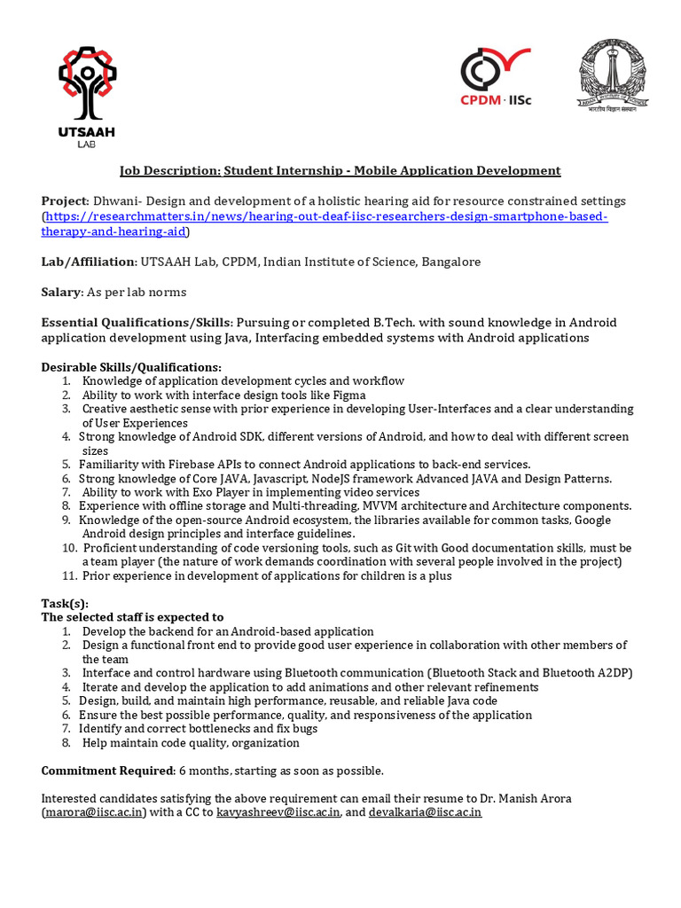 Internship - Mobile Application Development | PDF | Android (Operating ...