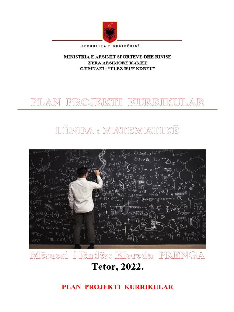 Plan - Projekt Mat 12 ANITA | PDF