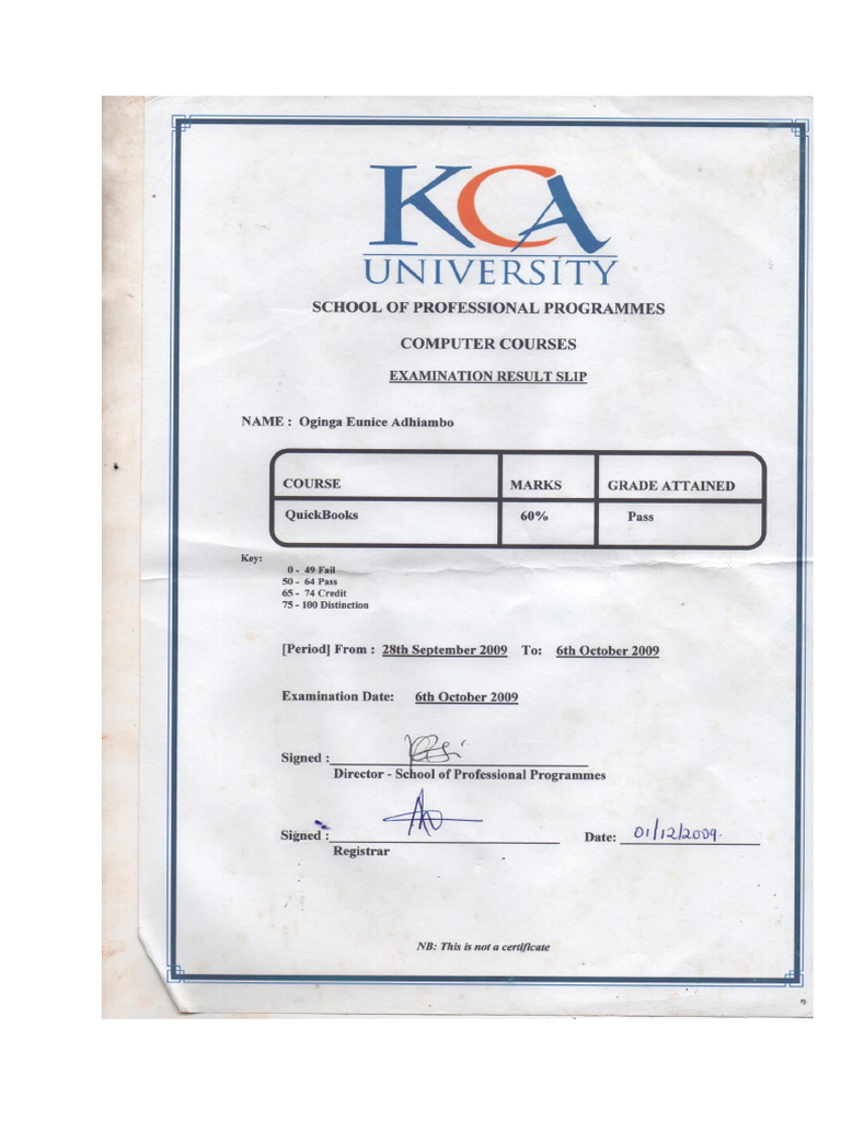 Computer Certificate | PDF