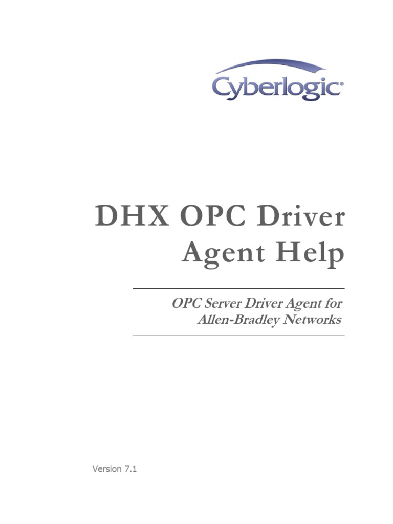 DHX OPC Driver Agent Help | PDF | Computer Network | Device Driver