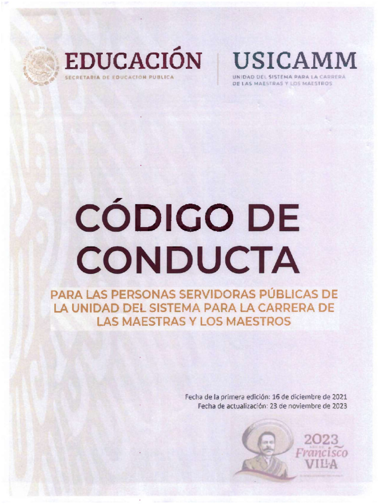 Codigo Conducta USICAMM | PDF