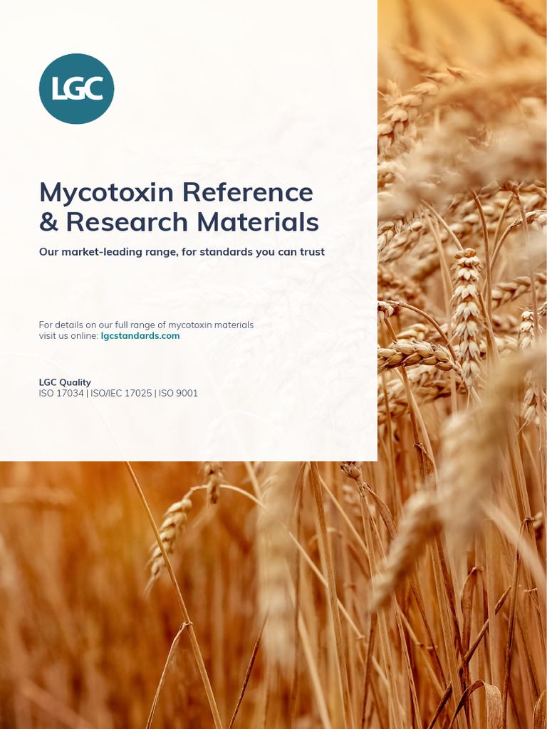 Mycotoxin Reference Materials 2024 | PDF | Mycotoxin | Toxicology