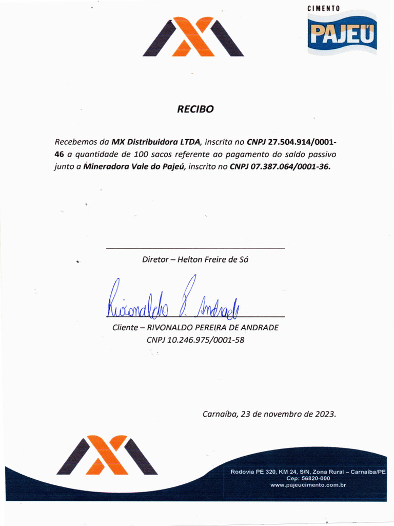 Scanner Do CImento Pajeú | PDF