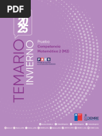 2026 25 01 24 Temario Paes Invierno m1 | PDF | Ecuaciones | Exponenciación