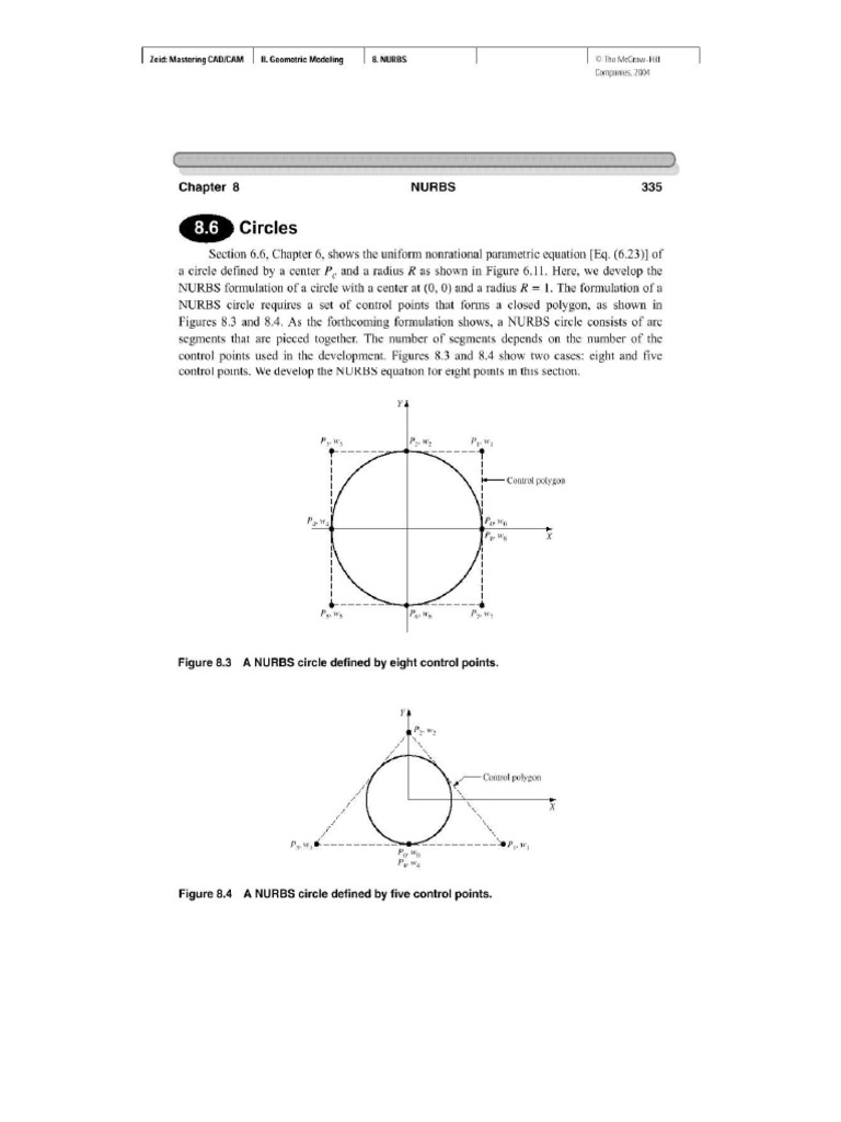 Unit III F NURBS Circles, III G NURBS Bilinear Surfaces | PDF
