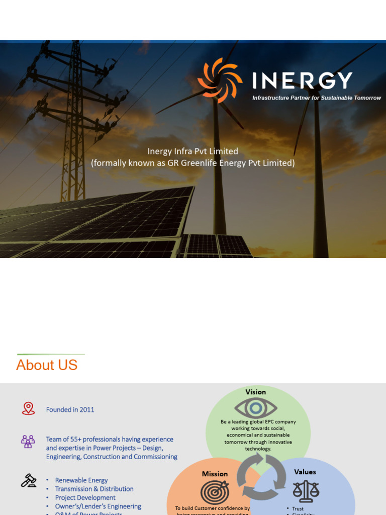 Sustainable Energy Infrastructure Solutions | PDF | Electrical ...