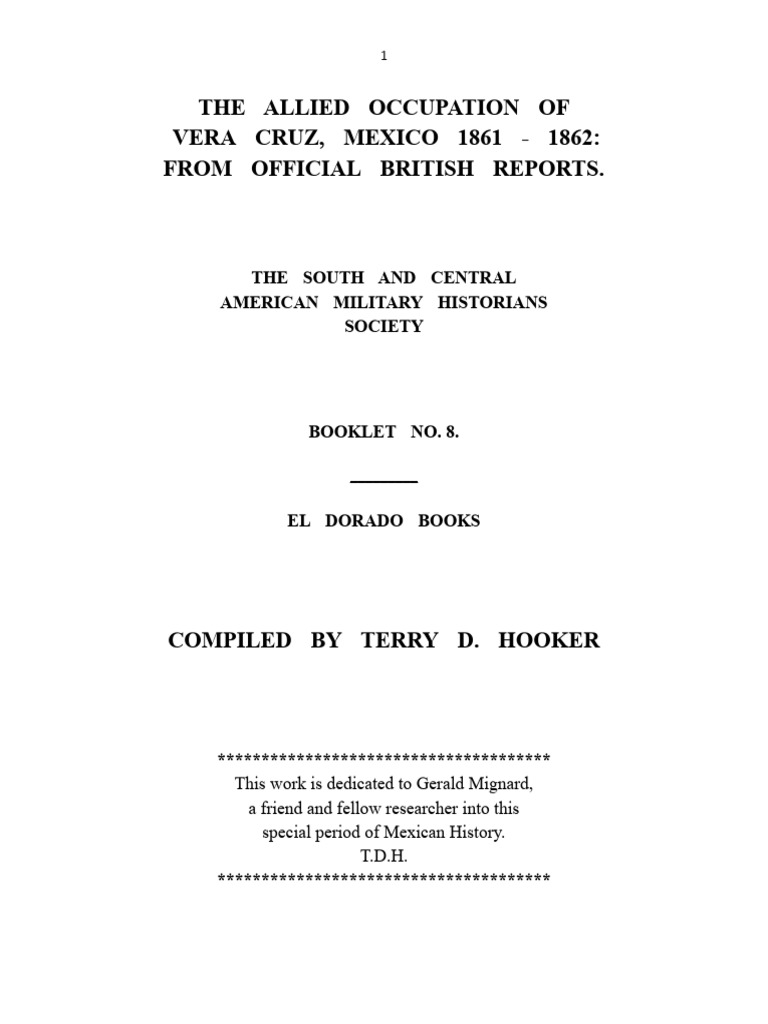 Allied Occupation of Vera Cruz 1862 | PDF | Mexico | Spanish Empire