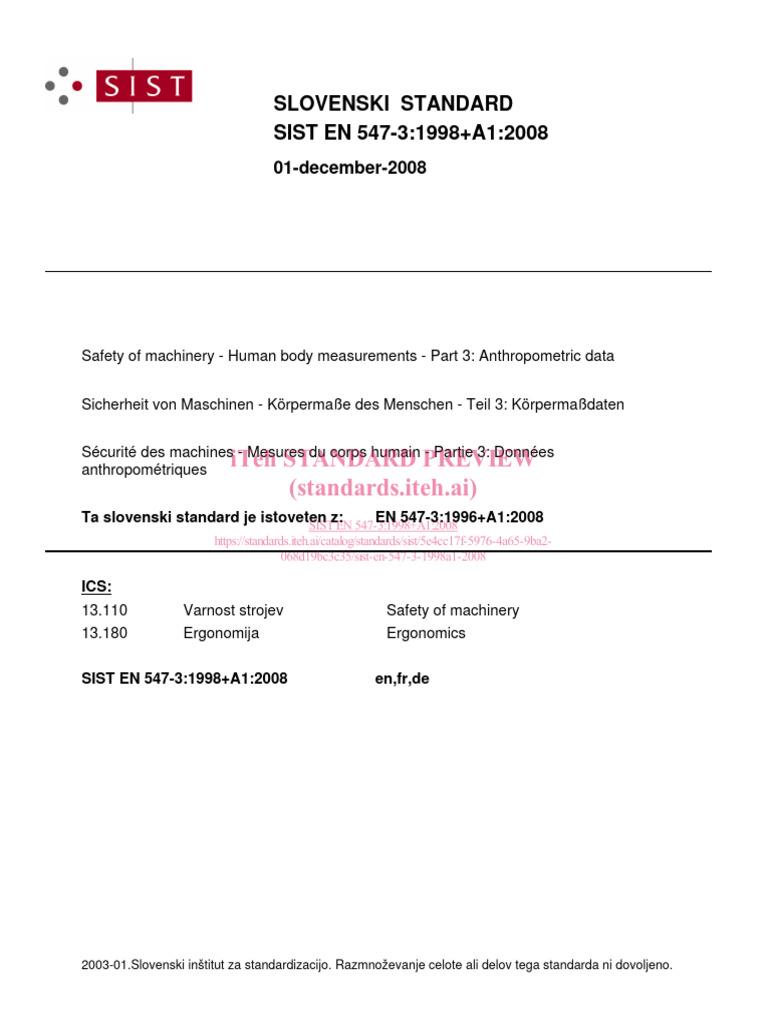 Sist en 547 3 1998 A1 2008 | Download Free PDF | Hand | European Union