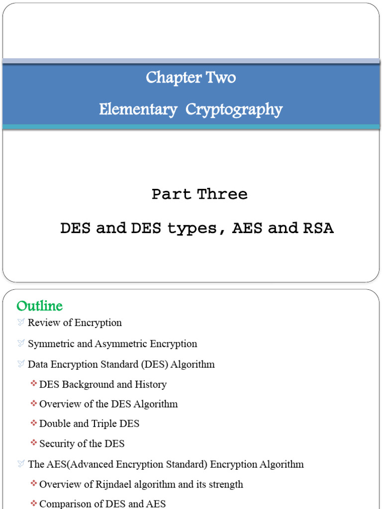Chapter Two Part Three | PDF | Public Key Cryptography | Cryptography